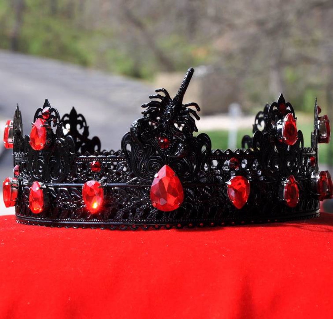 SCORPIO Black Gothic Crown, King Crown, Male Crown, Men's Crown, Crowns ...