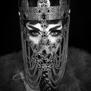 Face Mask Crown, Gold Crown, Gold Gothic Crown, Gothic Crown Custom ...