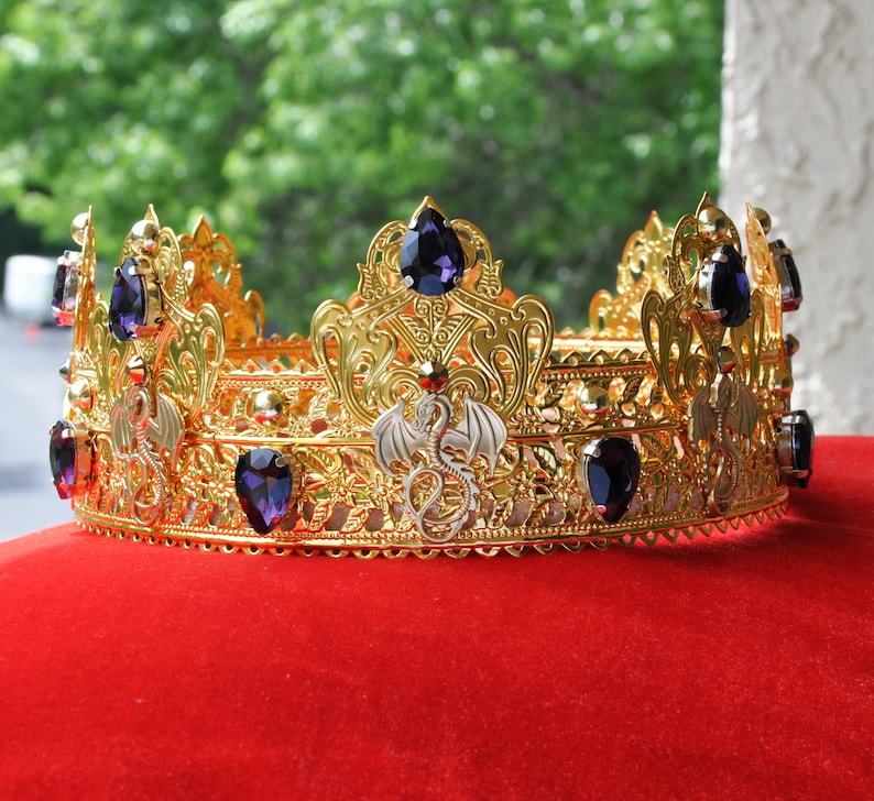 Handmade Dragon King Crown: Gothic Royal Costume Tiara - Etsy