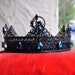 Black Dragon Crown Black Crown King Crown Black Mens Crown Gothic Black ...