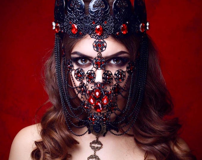 Valkyrie Blind Illusion Mask Masquerade Fantasy Photoshoot Renfaire ...