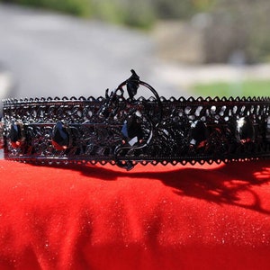 Black Dragon Gothic Crown: Medieval King Crown Renaissance Tiara - Etsy
