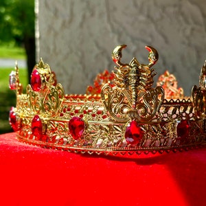 SCORPIO Crown, Birthday Crown, Halloween Costume, King Crown, Male ...