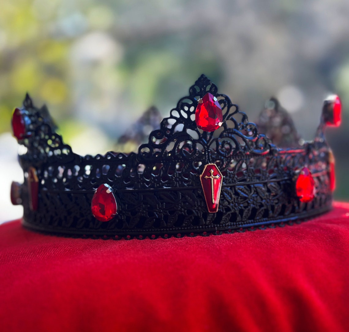 Black Crown Gothic King Queen Crown Black Hair Crown Black - Etsy