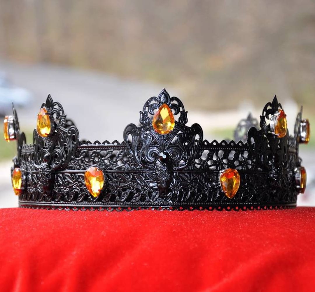 BUFFALO SKULLS Gothic Crown, King Crown, Male Crown, Men's Crown ...