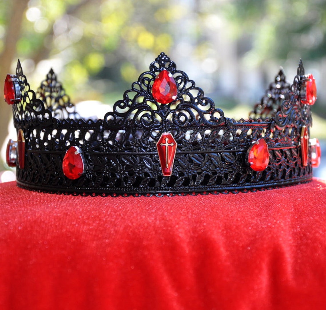 Black Crown Gothic King Queen Crown Black Hair Crown Black - Etsy