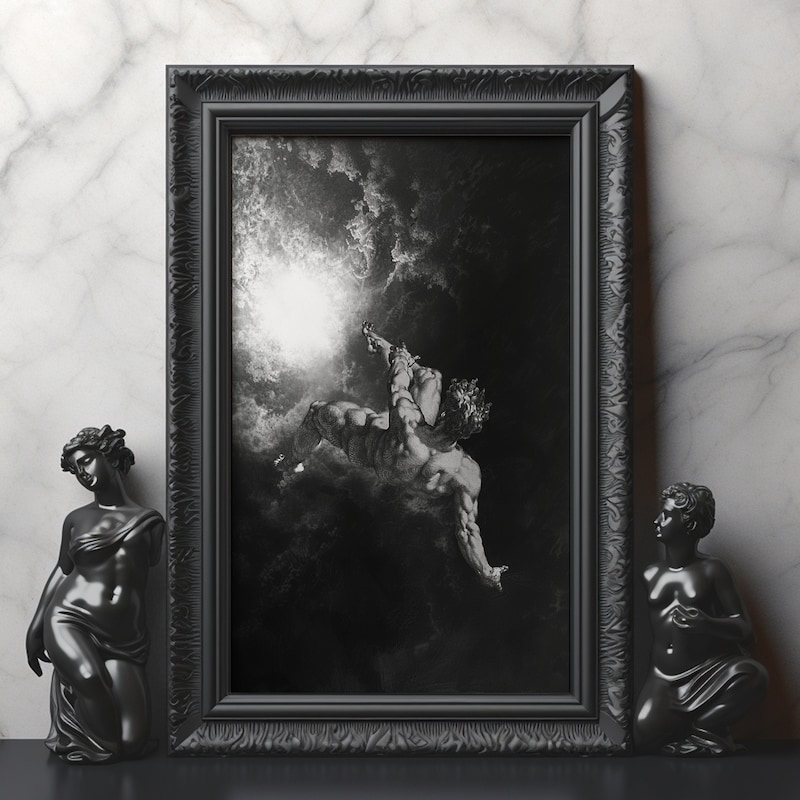 Icarus Falling Art Print - Etsy