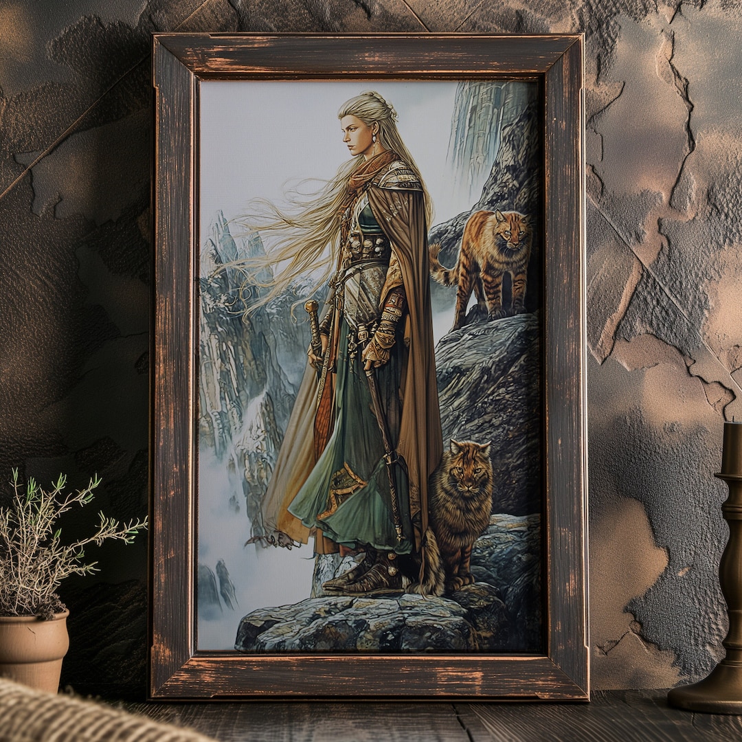 Freya, Norse Queen of the Valkyries Matte Print Wall Decor Freya and ...