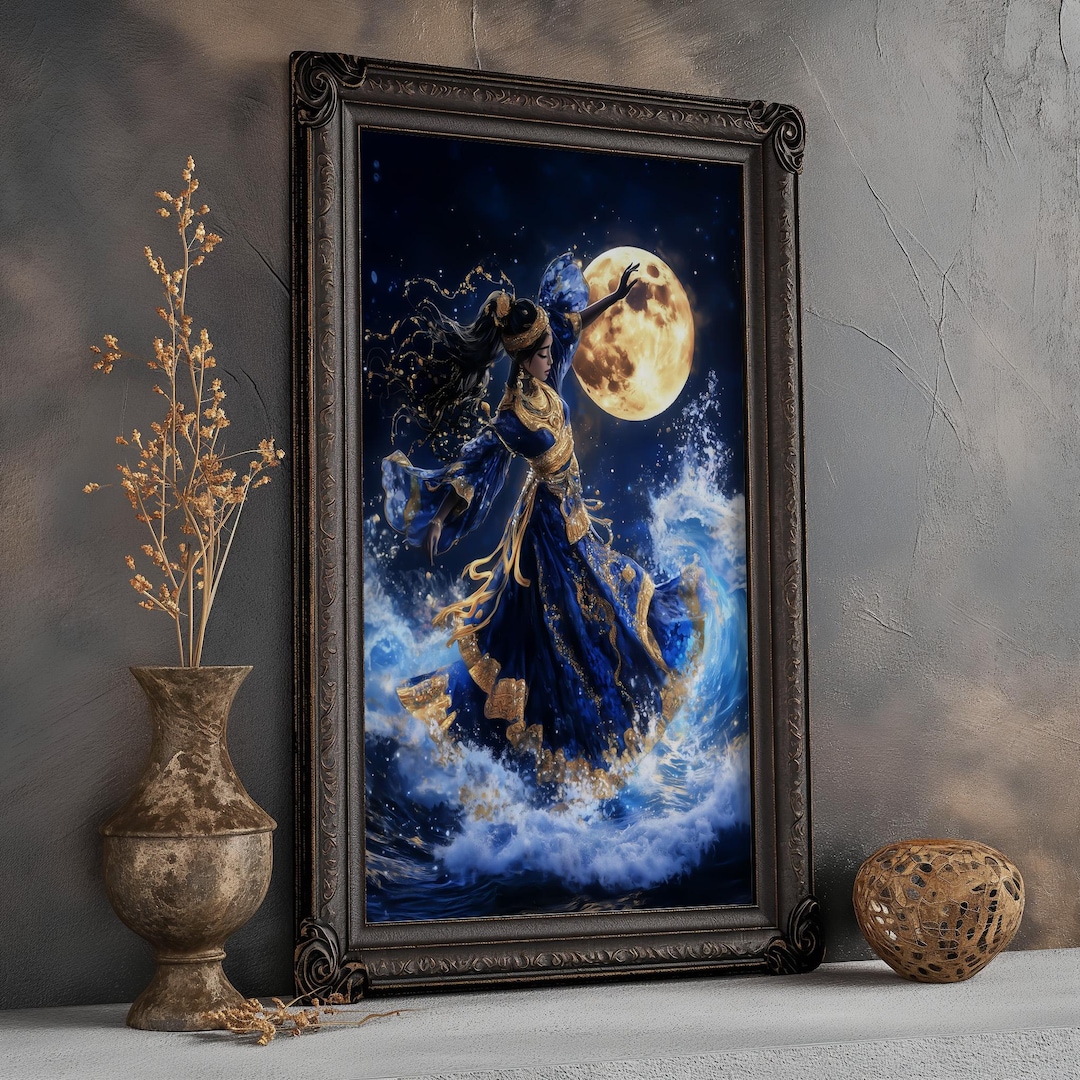Yemoja Yoruba Water Goddess Matte Print Goddess of the Sea Matte Print ...
