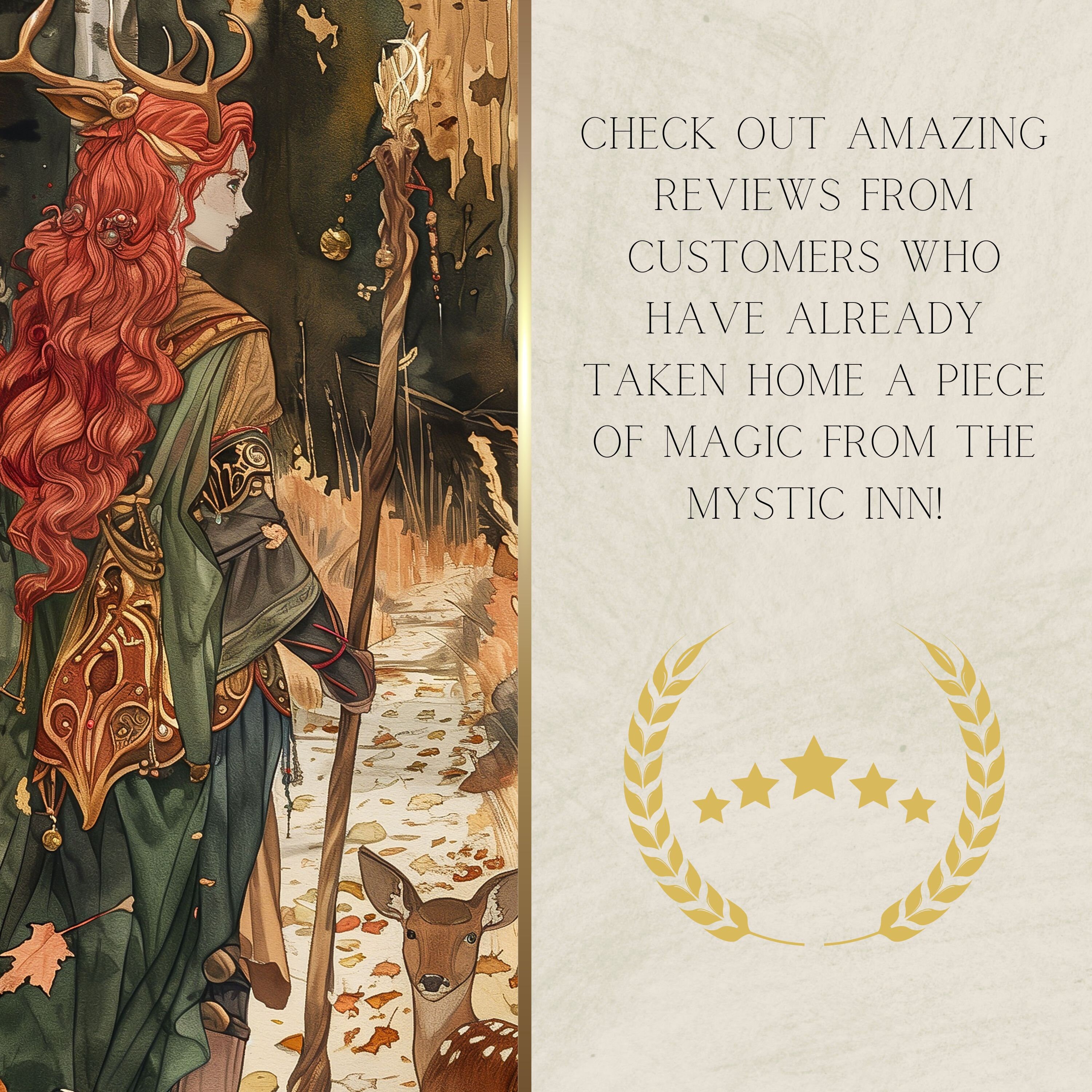 Elen of the Ways Matte Print Welsh Goddess Poster Print Welsh Goddess ...