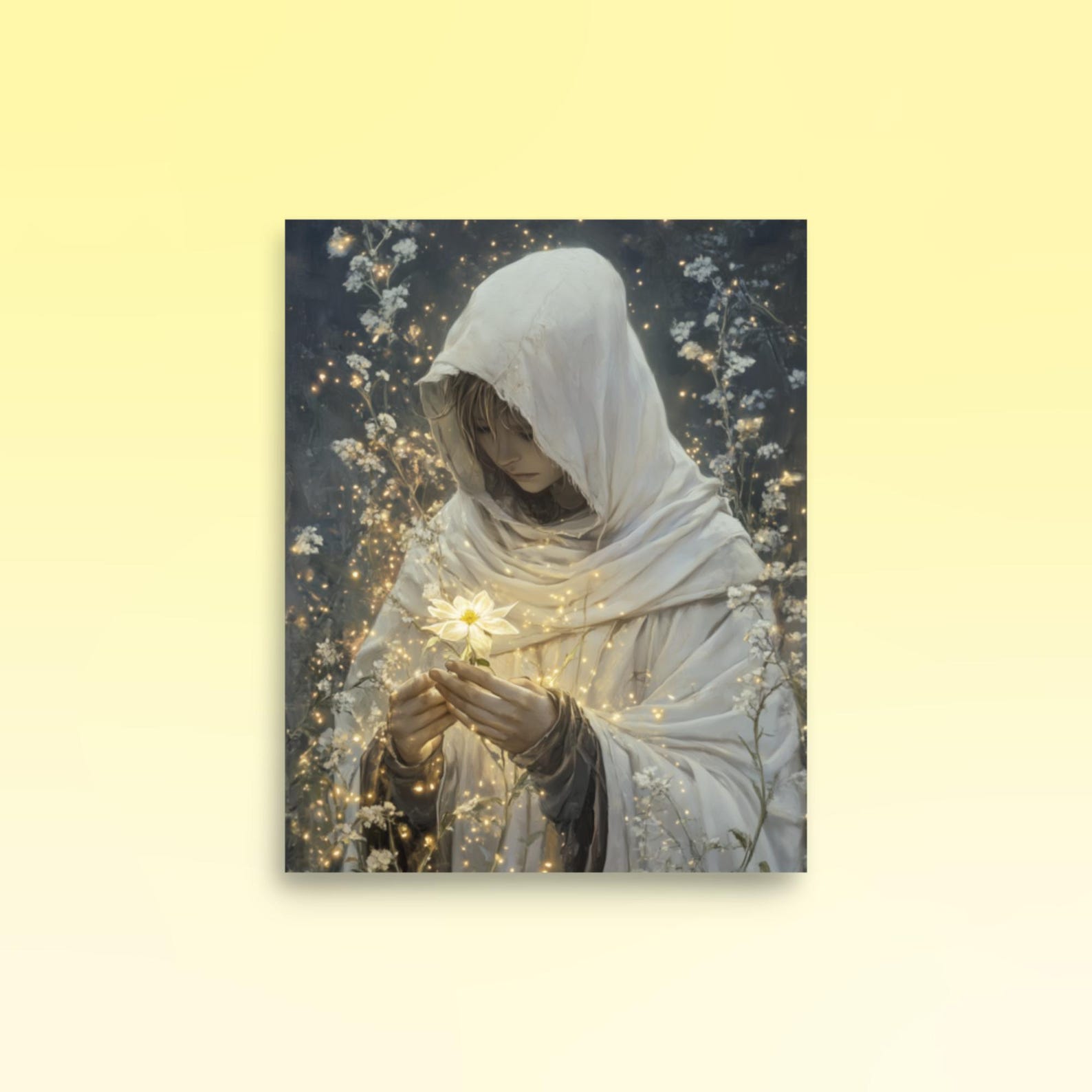 The Healer Matte Print Fantasy Wall Decor Matte Print White Mage Print ...