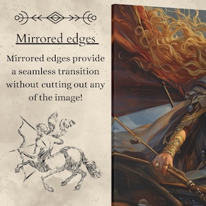 Freya and Her Cats Canvas Print, Norse Queen Freya in Carriage With ...