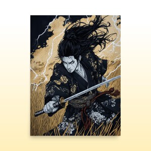 Susano Japanese Samurai Print Japanese Storm God Art Japanese Mythology ...