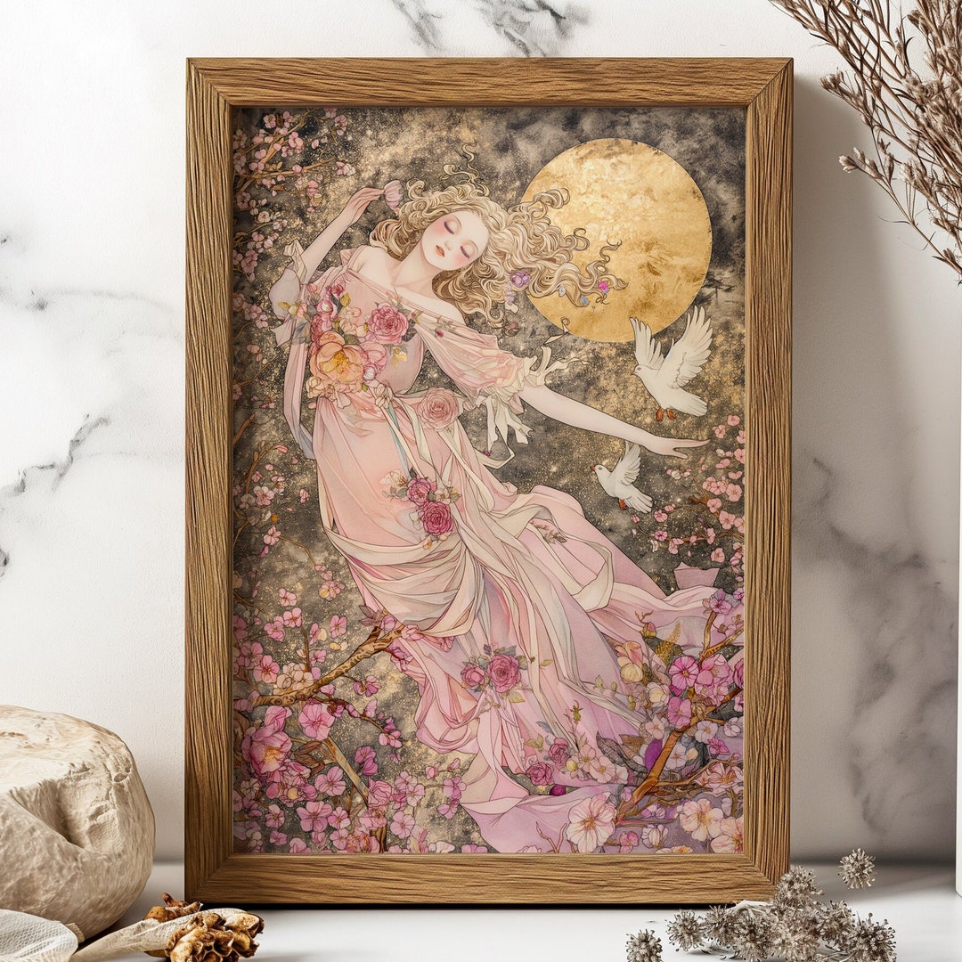 Greek Goddess of Beauty Aphrodite Matte Print, Goddess of Love Print ...