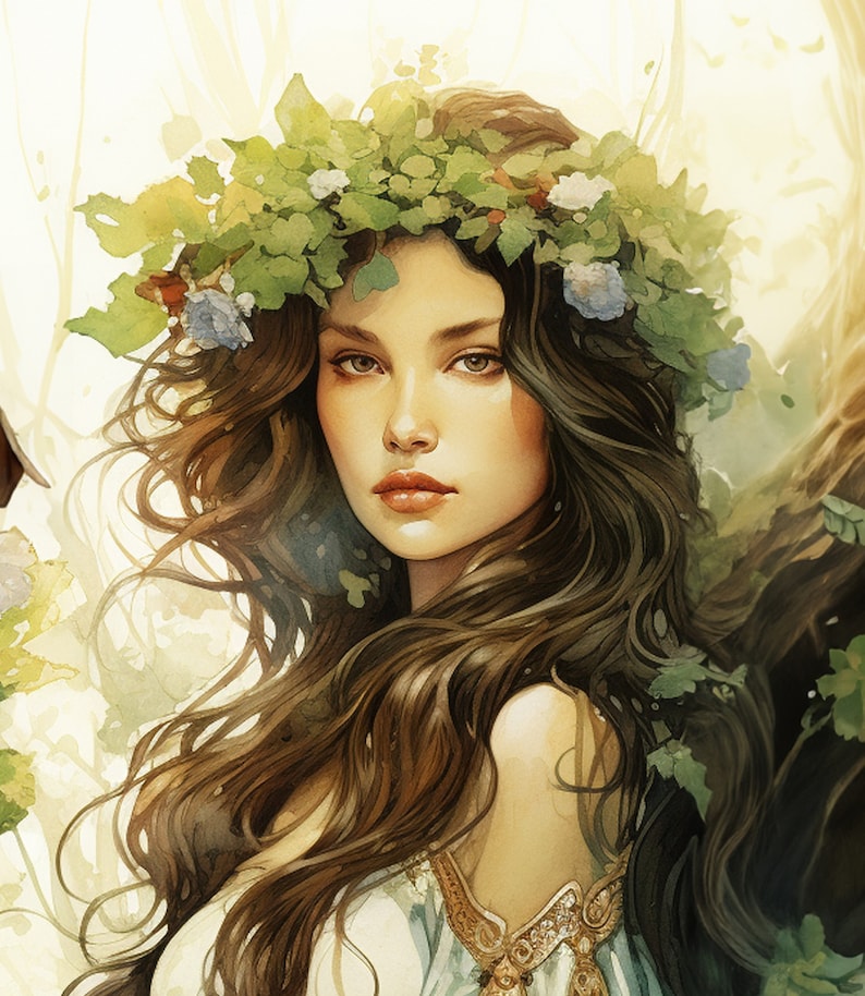 Celtic Goddess Nantosuelta Matte Poster, Celtic Goddess Art Decor ...