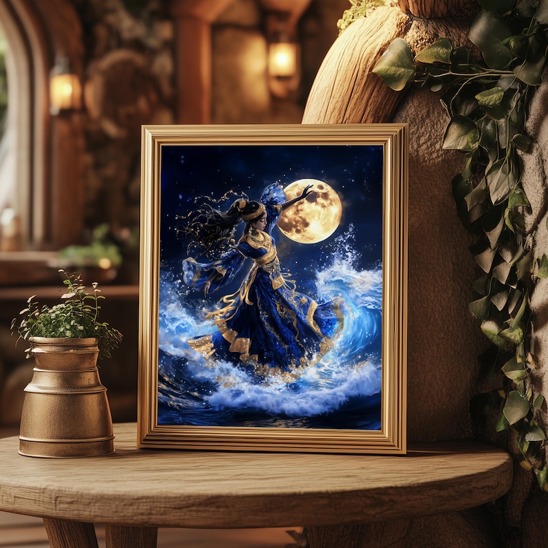 Yemoja Yoruba Water Goddess Matte Print Goddess of the Sea Matte Print ...
