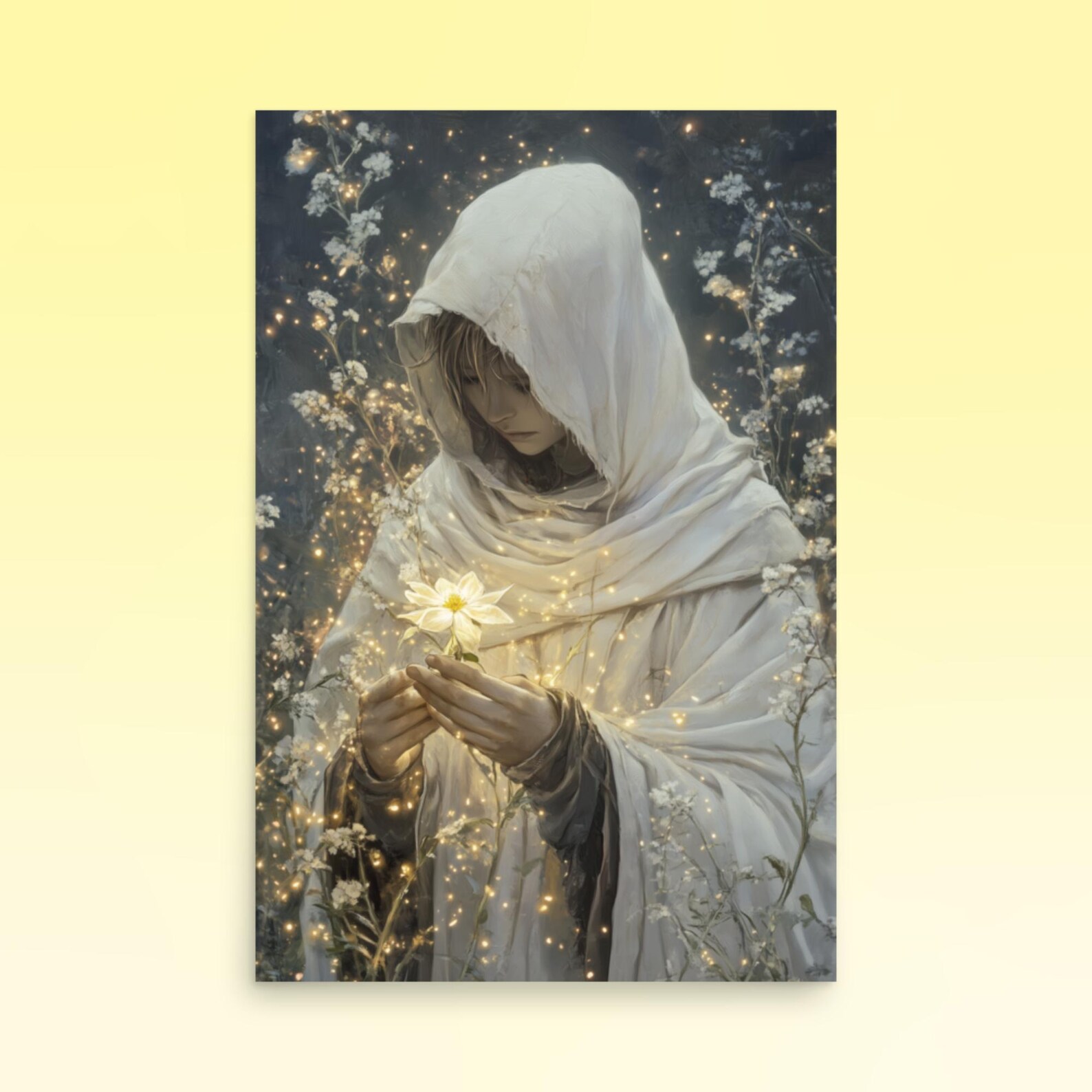 The Healer Matte Print Fantasy Wall Decor Matte Print White Mage Print ...