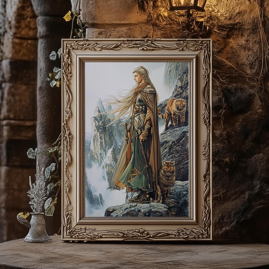 Freya, Norse Queen of the Valkyries Matte Print Wall Decor Freya and ...