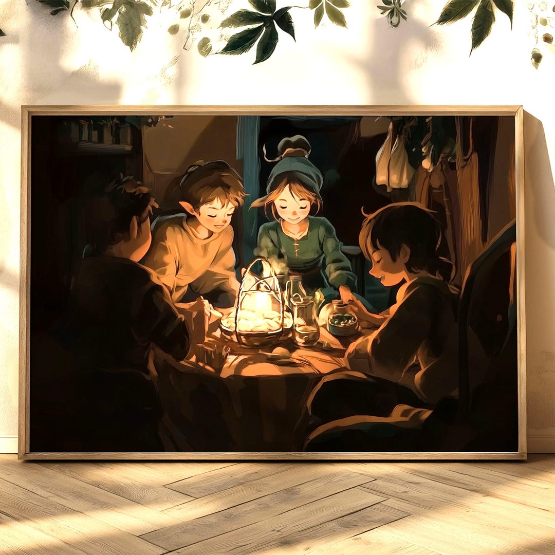 Rest at Inn Fantasy Matte Print Fantasy Adventure Art Print Video Game ...