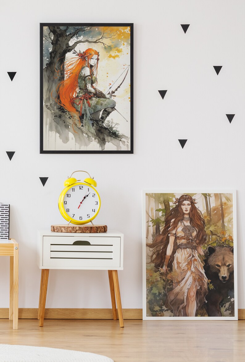 Artio Celtic Goddess of the Wilderness Poster Print Celtic - Etsy