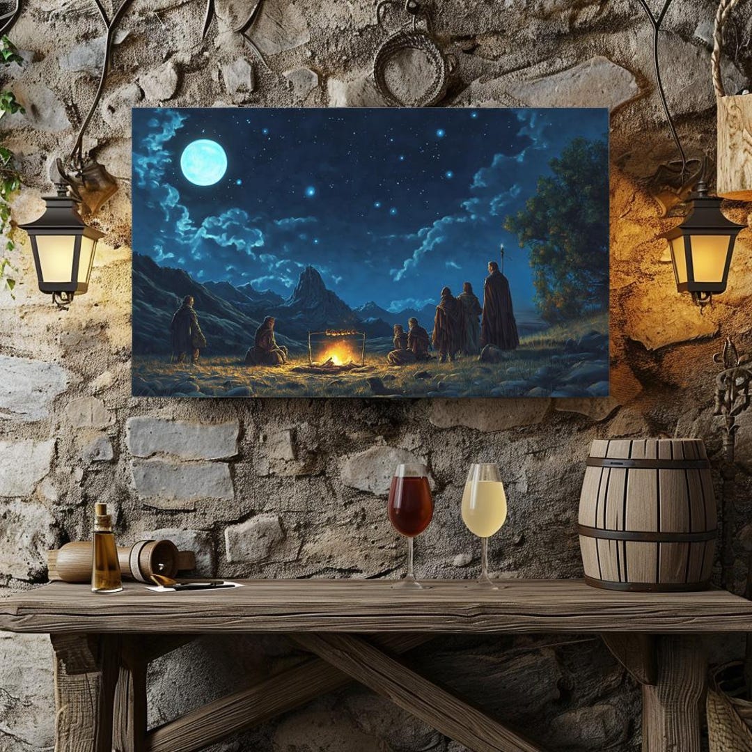 Adventures Rest Fantasy Inspired Canvas Fantasy Adventurers Party Rest ...