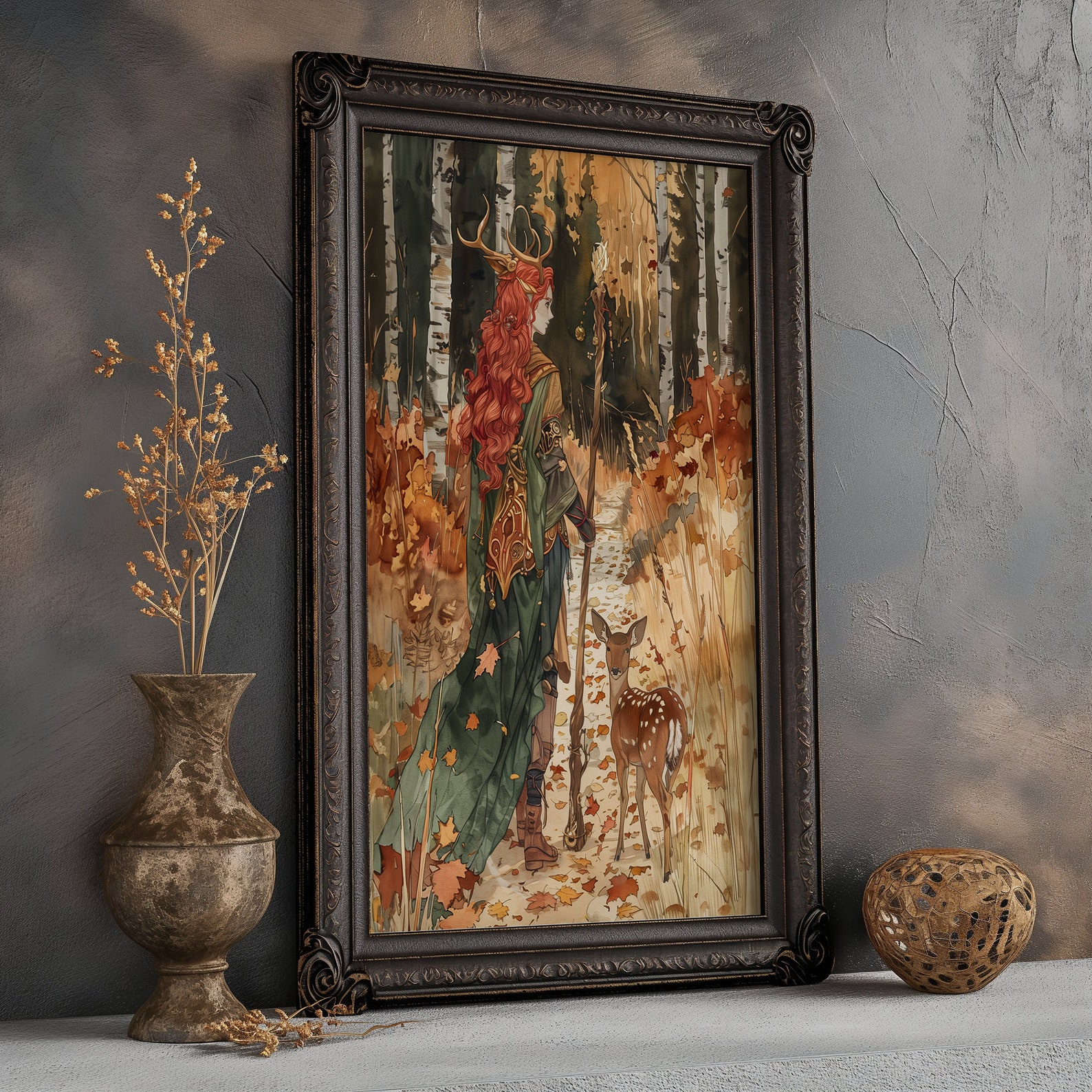 Elen of the Ways Matte Print Welsh Goddess Poster Print Welsh Goddess ...