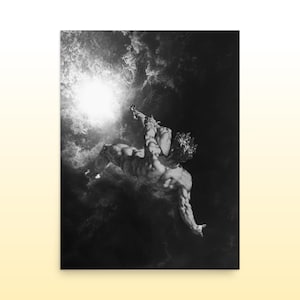 The Fall of Icarus Monochrome Matte Print Modernized Rendition Fall of ...
