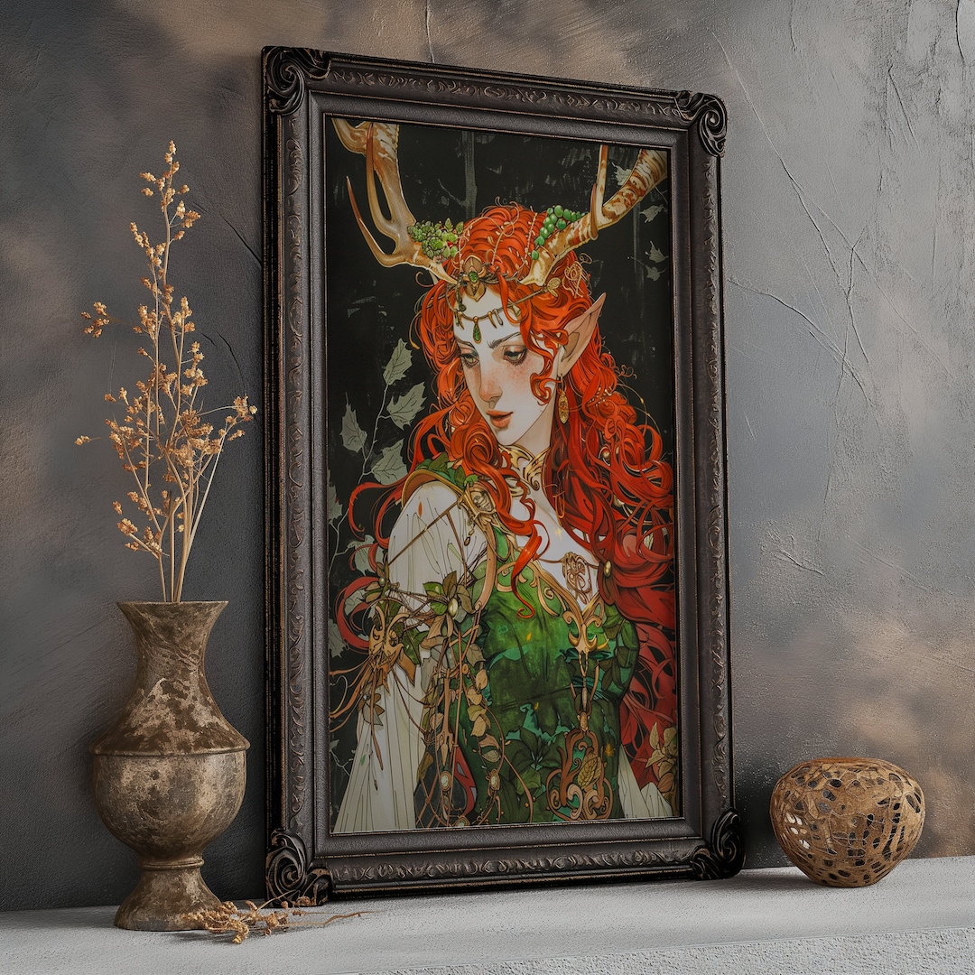 Elen of the Ways Matte Print Welsh Goddess Poster Print Welsh Goddess ...
