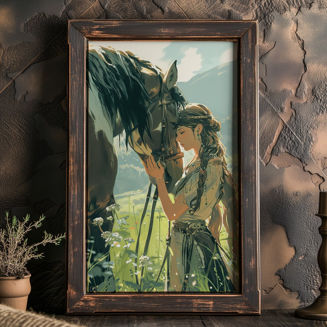 Epona Goddess of Horses Matte Print, Celtic Goddess Epona Wall Art ...