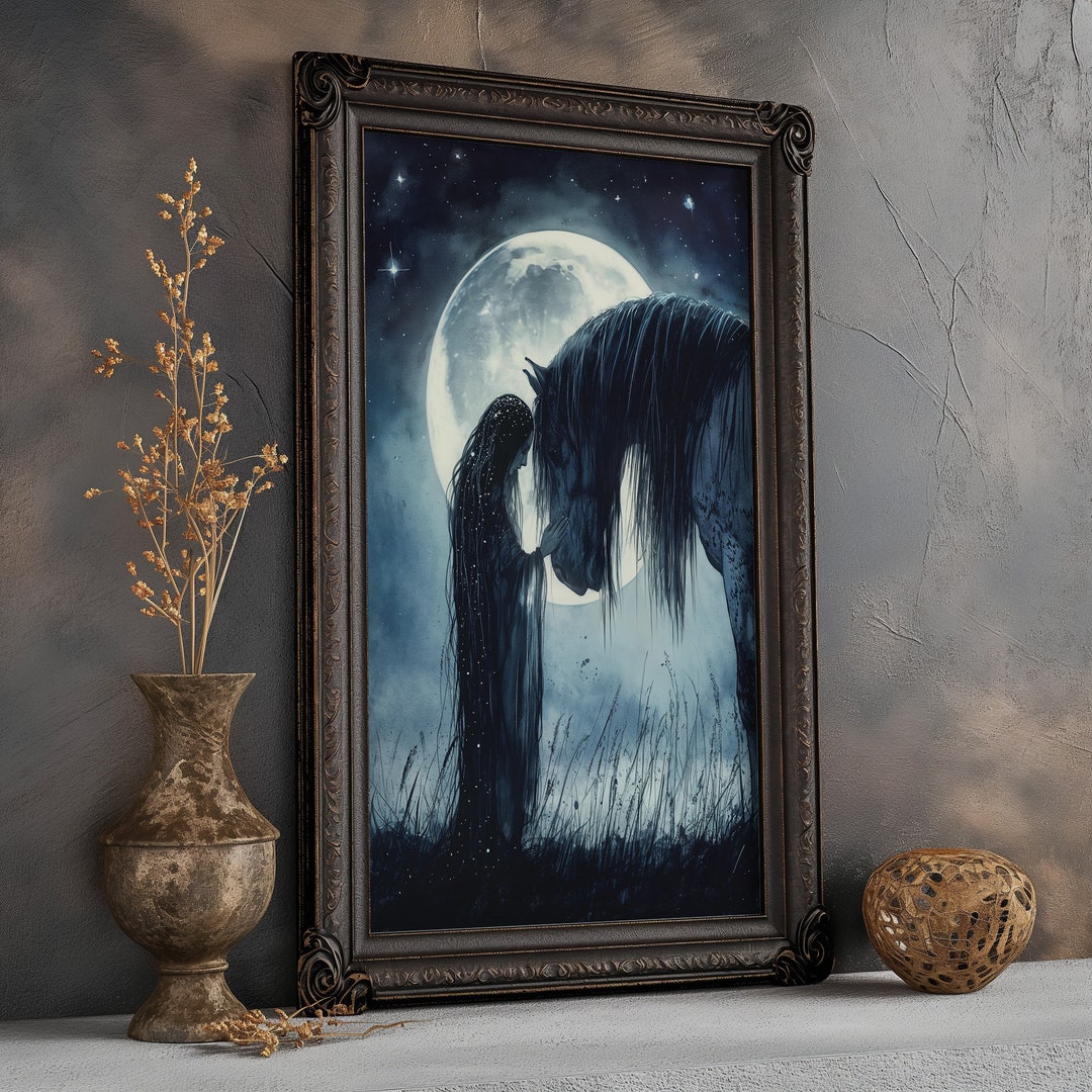 Nott Norse Goddess Print Goddess of the Night Nott Wall Art Norse ...