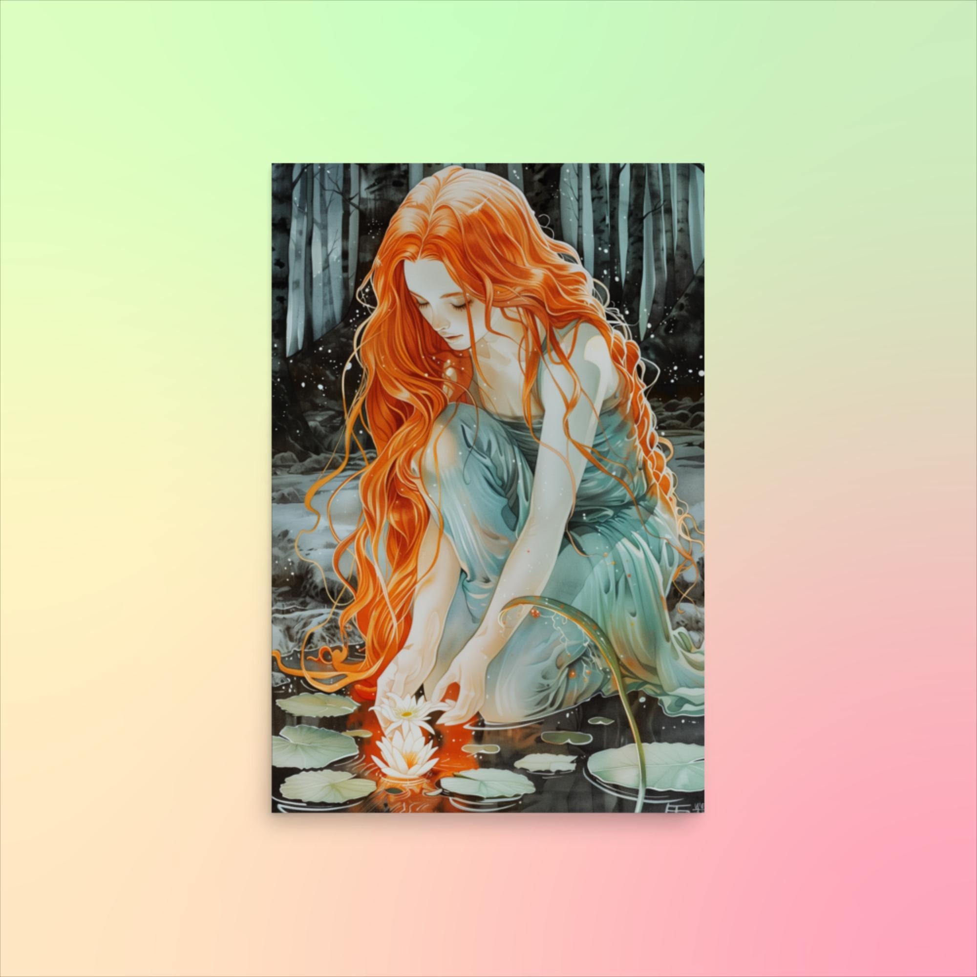 Celtic Goddess Brigid's Healing Touch Matte Print, Goddess of Spring ...