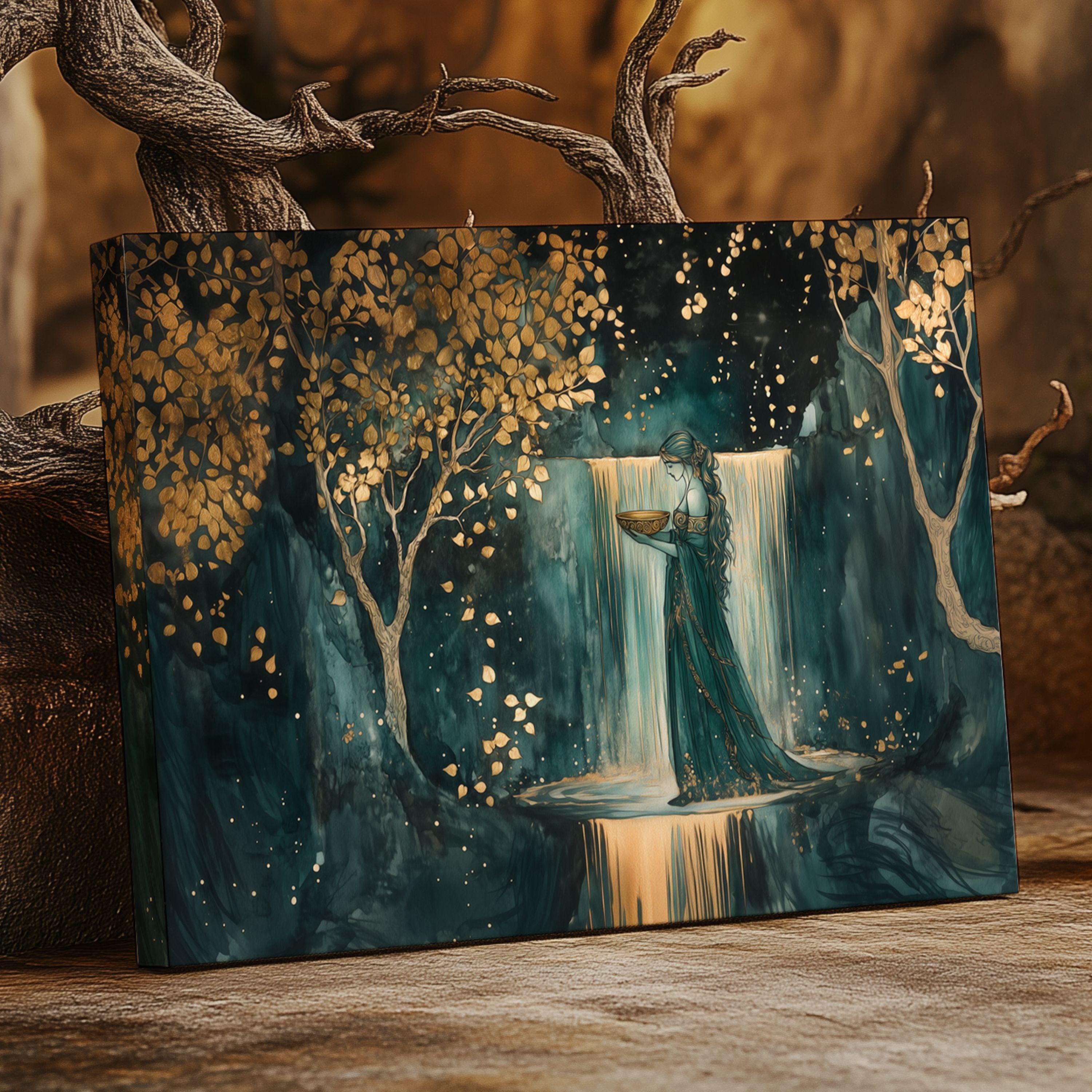 Danu Celtic Goddess Canvas Art Celtic Mythology Wall Decor Mythical ...