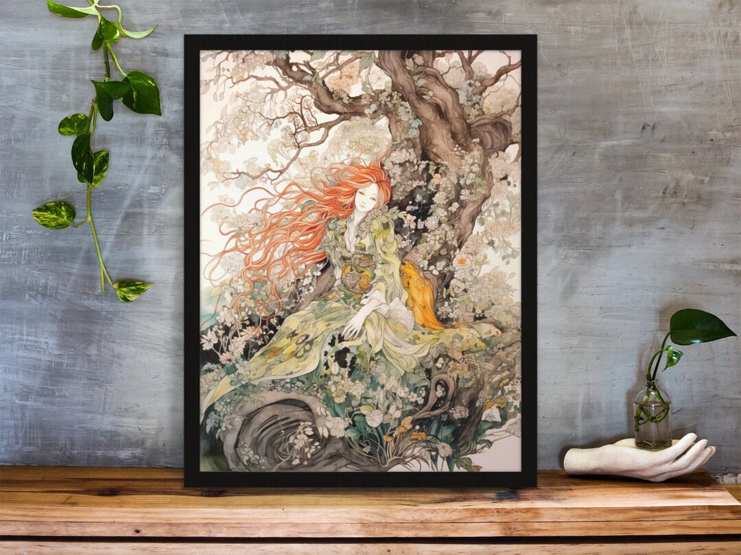 Terra Roman Goddess of the Earth Poster Print With Japanese - Etsy