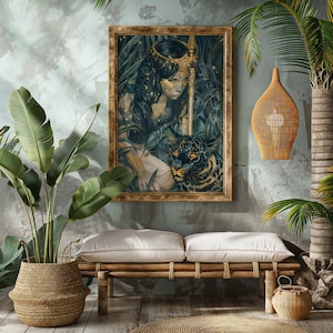 Awilix Matte Print Divine Mayan Goddess Art Print Awilix, Goddess of ...