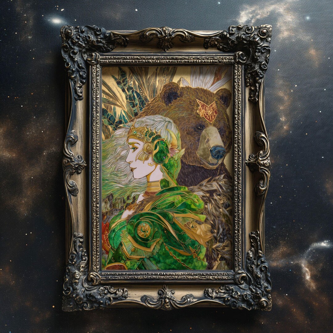 Artio Goddess Print Celtic Mythology Wall Art Bear Spirit Poster Divine ...