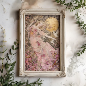 Greek Goddess of Beauty Aphrodite Matte Print, Goddess of Love Print ...