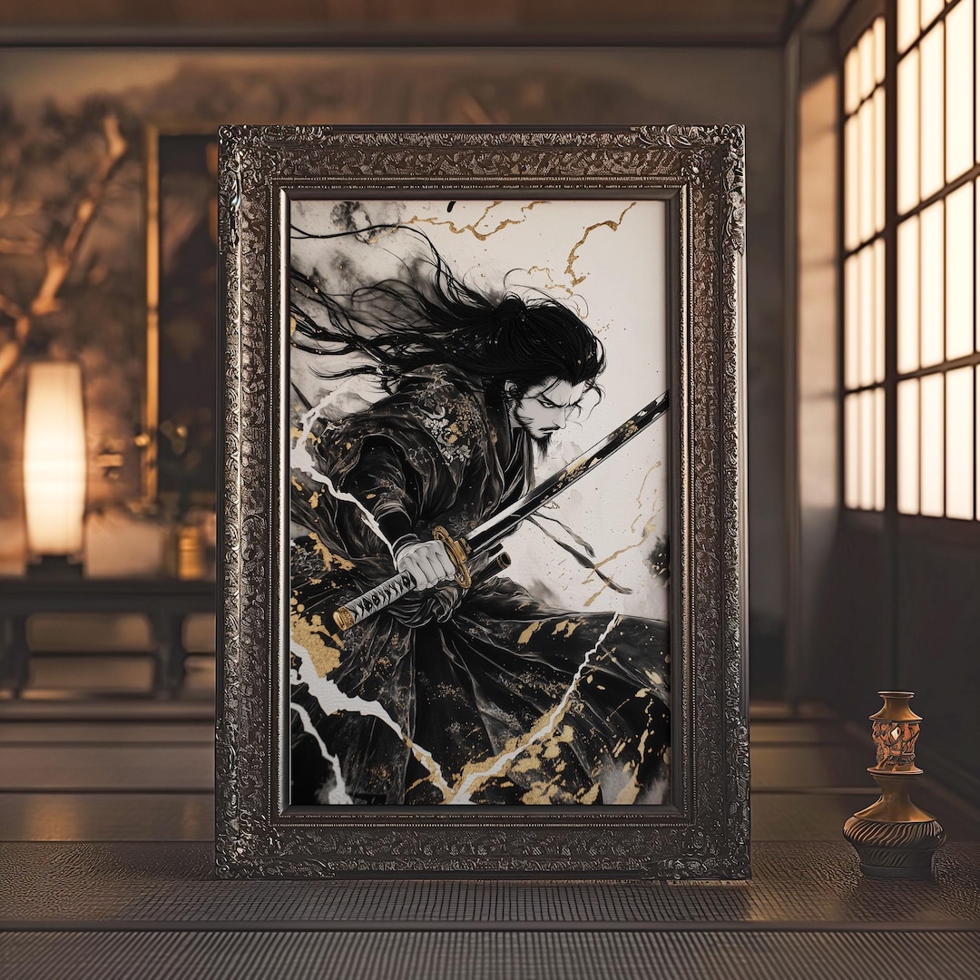 Susano Japanese Samurai Print Japanese Storm God Art Japanese Mythology ...