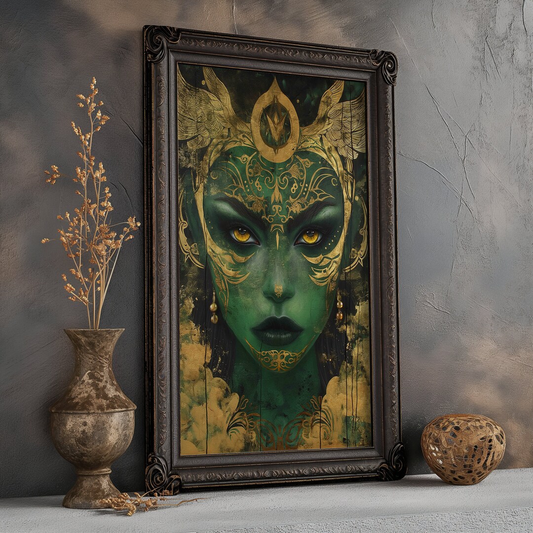 Awilix Matte Print Divine Mayan Goddess Art Print Awilix, Goddess of ...
