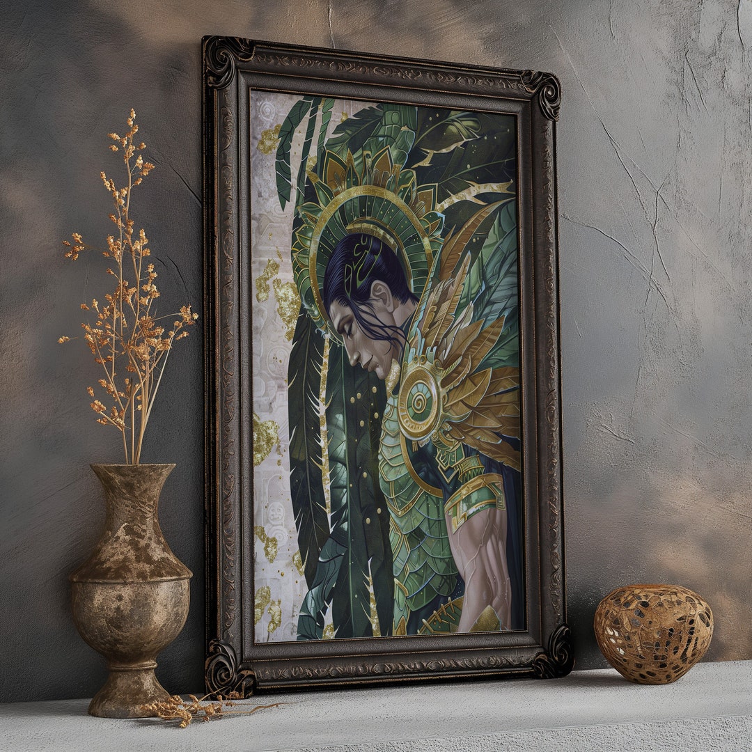 Chacc Mayan God of Rain Mythology Matte Print, Mayan Mythology Wall Art ...