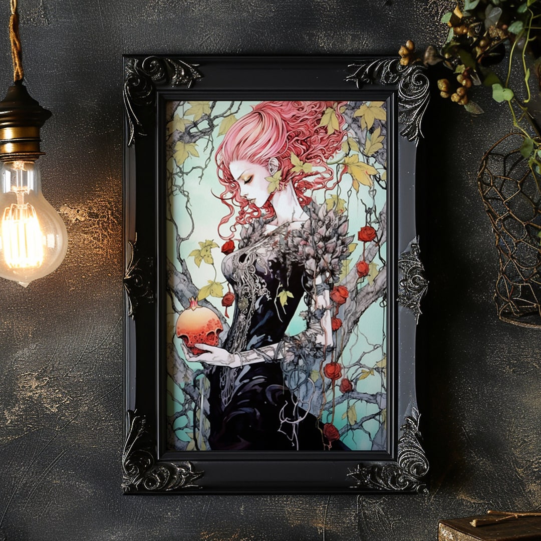 Persephone Goddess of the Underworld Matte Print Persephone With ...
