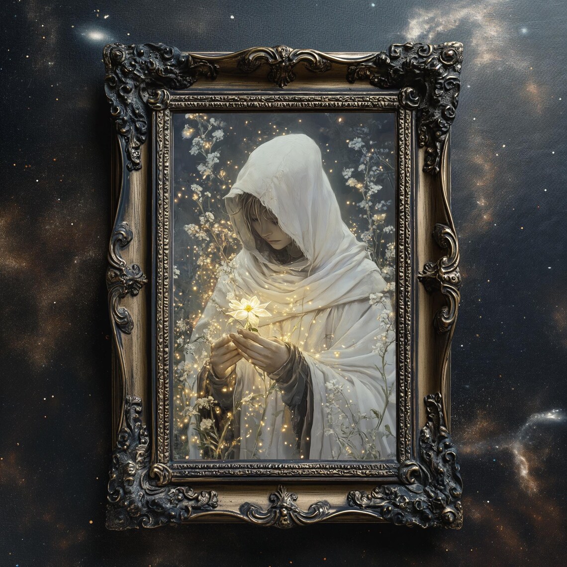 The Healer Matte Print Fantasy Wall Decor Matte Print White Mage Print ...