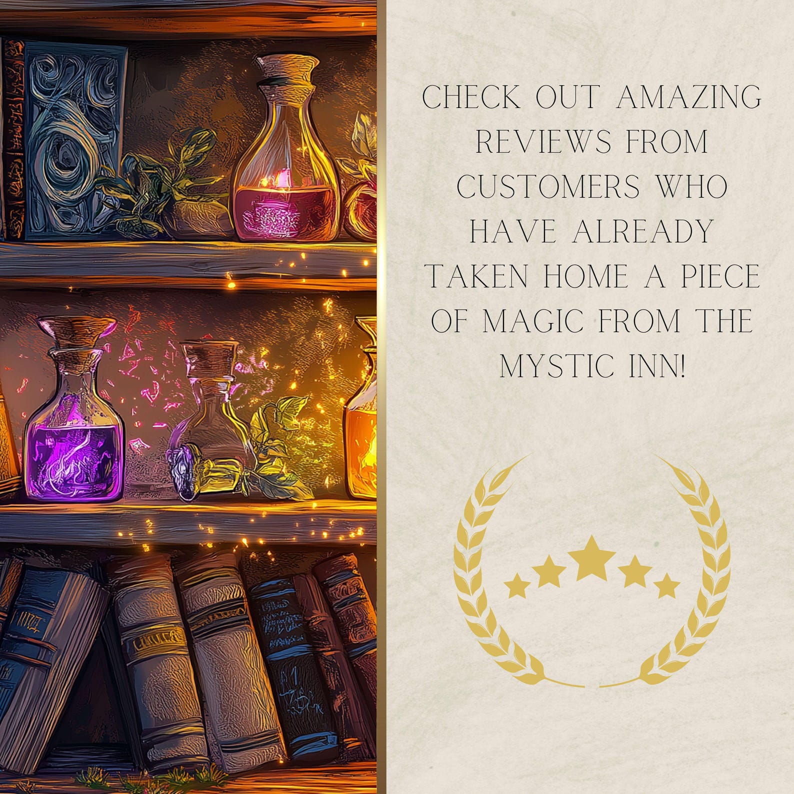 Enchanted Bookshelf Tapestry Art Fantasy Bookshelf Colorful Botanical ...
