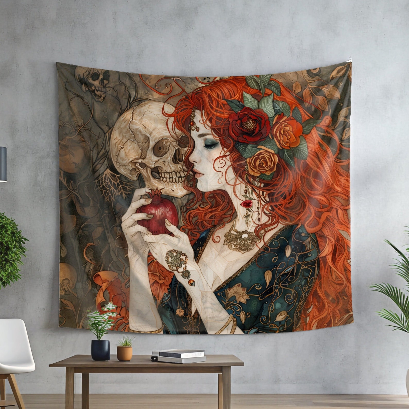 Persephone Goddess of the Underworld Large Tapestry Persephone With ...