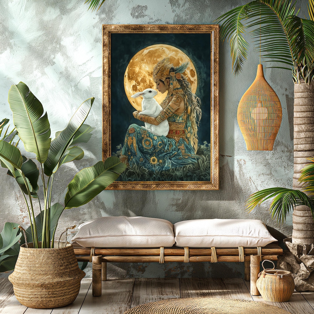 Mayan Goddess Ix Chel Premium Matte Print Mayan Goddess Wall Decor Xi ...