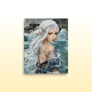Ran Norse Goddess of the Sea Matte Print Norse Goddess Mythology Art ...