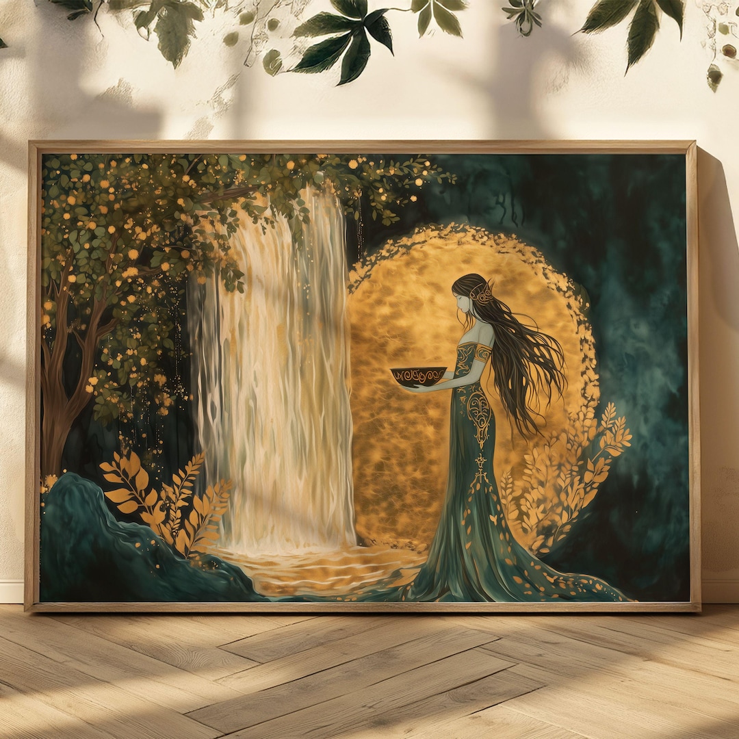 Danu Celtic Goddess Art Print Celtic Mythology Wall Decor Mythical ...