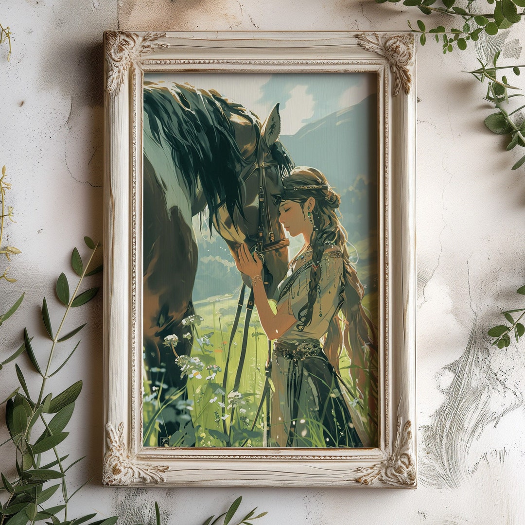 Epona Goddess of Horses Matte Print, Celtic Goddess Epona Wall Art ...
