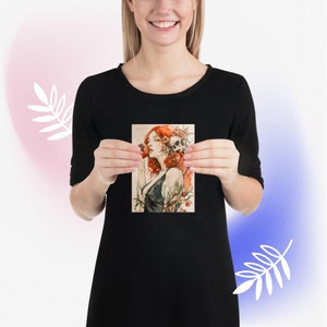 Persephone Goddess of the Underworld Matte Print Persephone With Pomegranate Greek Goddess Wall ...