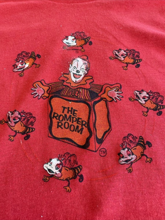 Vintage 1973 Romper Room Mr. Dobee Cartoon Tshirt Red… - Gem