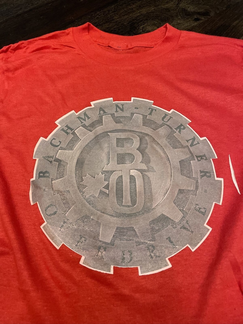 Vintage 1973 Bto Bachman Turner Overdrive Rock Band Red Muscle Tshirt M - Etsy